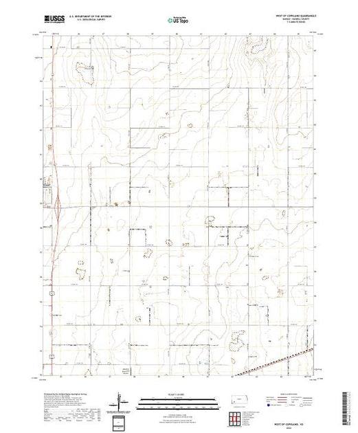 US Topo 7.5-minute map for West of Copeland KS – American Map Store