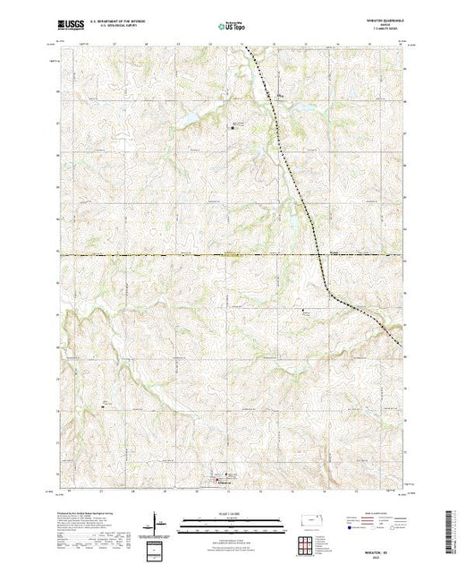 US Topo 7.5-minute map for Wheaton KS – American Map Store