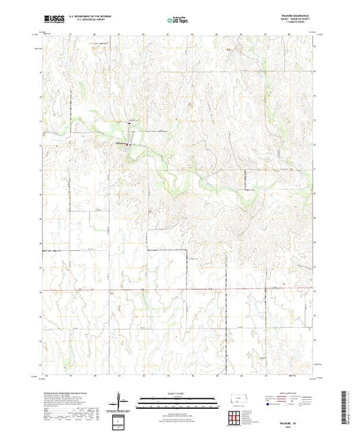 US Topo 7.5-minute map for Wilmore KS – American Map Store