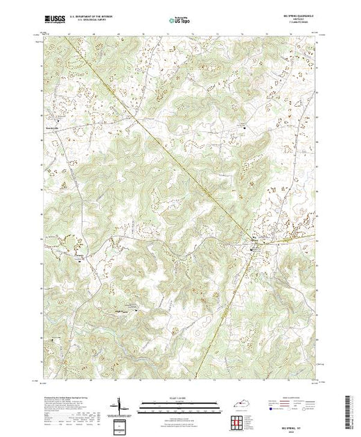 US Topo 7.5-minute map for Big Spring KY – American Map Store