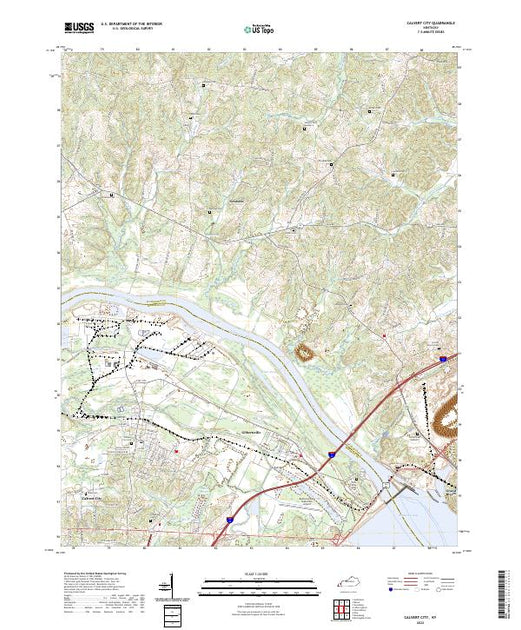 US Topo 7.5-minute map for Calvert City KY – American Map Store