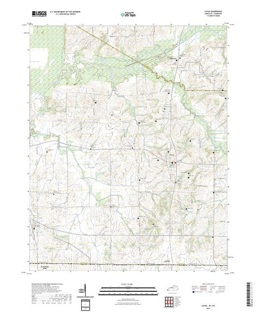 US Topo 7.5-minute map for Cayce KYTN – American Map Store