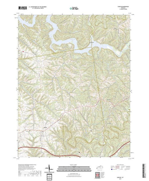 US Topo 7.5-minute map for Chaplin KY – American Map Store