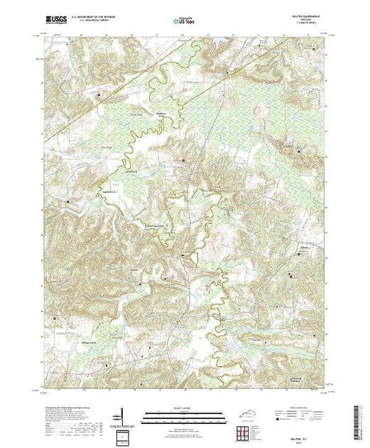 US Topo 7.5-minute map for Dalton KY – American Map Store