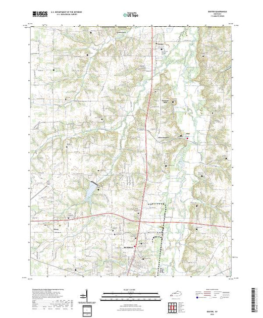 US Topo 7.5-minute map for Dexter KY – American Map Store
