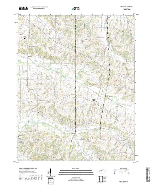 US Topo 7.5-minute map for Fancy Farm KY – American Map Store
