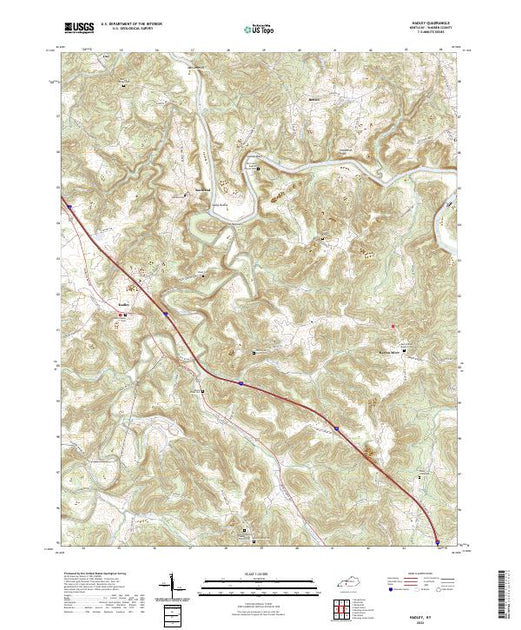 US Topo 7.5-minute map for Hadley KY – American Map Store