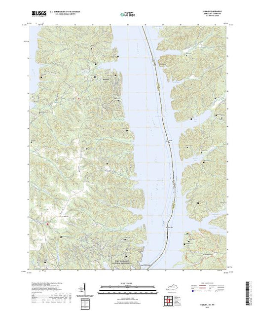 US Topo 7.5-minute map for Hamlin KYTN – American Map Store