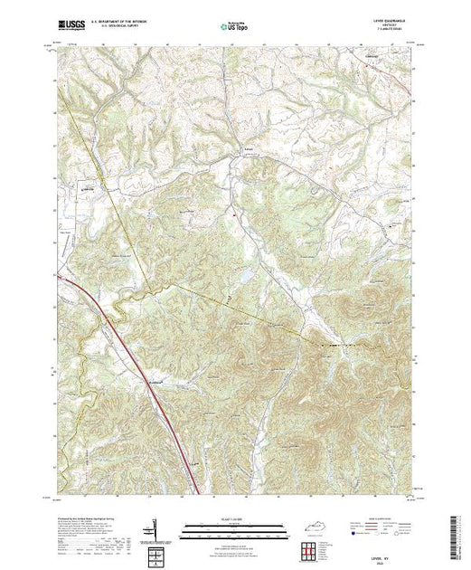 US Topo 7.5-minute map for Levee KY – American Map Store