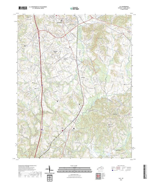 US Topo 7.5-minute map for Lily KY – American Map Store