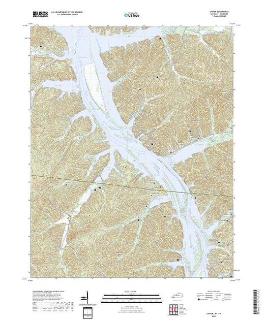 US Topo 7.5-minute map for Linton KYTN – American Map Store
