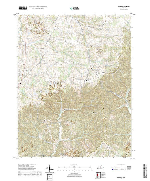 US Topo 7.5-minute map for Magnolia KY – American Map Store