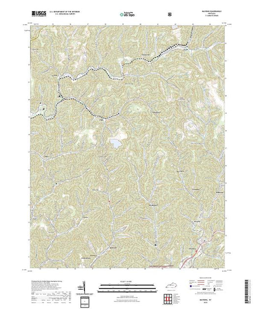 US Topo 7.5-minute map for Mayking KY – American Map Store
