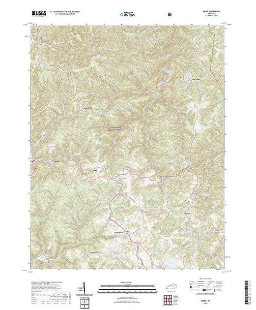 US Topo 7.5-minute map for McKee KY – American Map Store