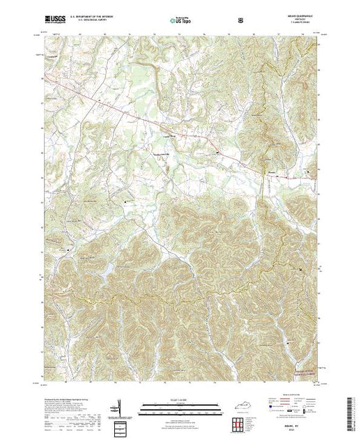 US Topo 7.5-minute map for Means KY – American Map Store