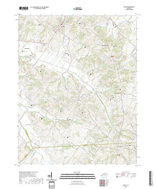 US Topo 7.5-minute map for Poole KY – American Map Store