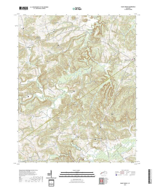 US Topo 7.5-minute map for Shady Grove KY – American Map Store