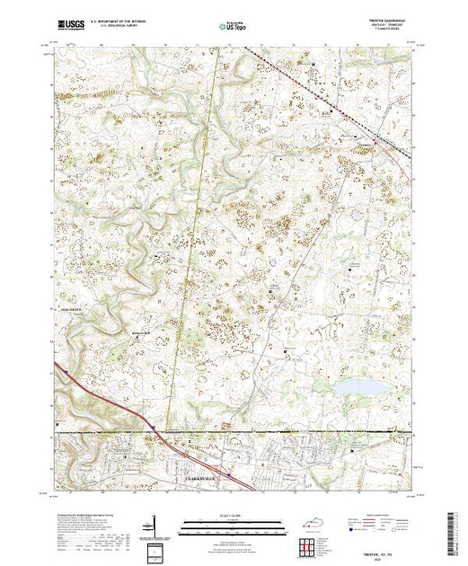 US Topo 7.5-minute map for Trenton KYTN – American Map Store