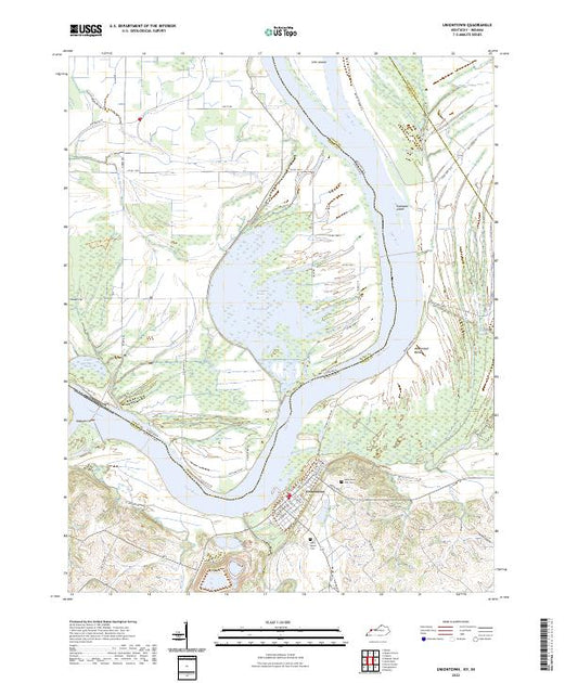 US Topo 7.5-minute map for Uniontown KYIN – American Map Store