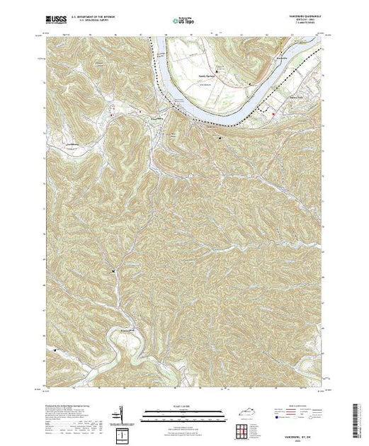 US Topo 7.5-minute map for Vanceburg KYOH – American Map Store