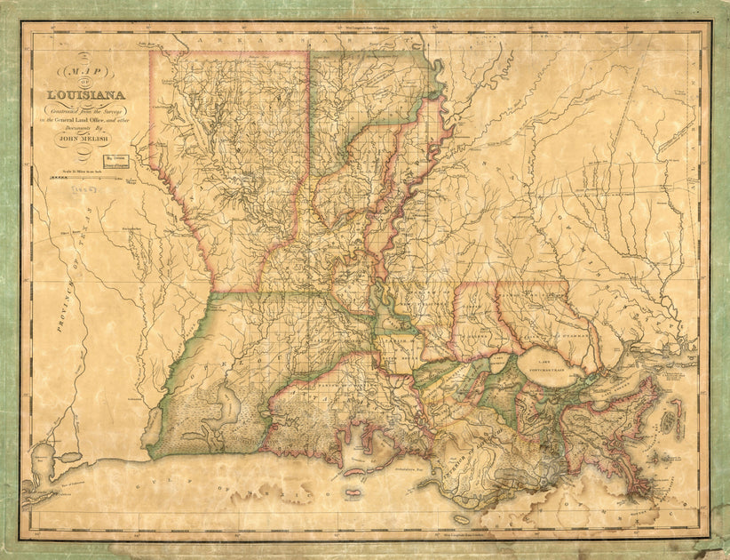 Louisiana Historical Maps – American Map Store