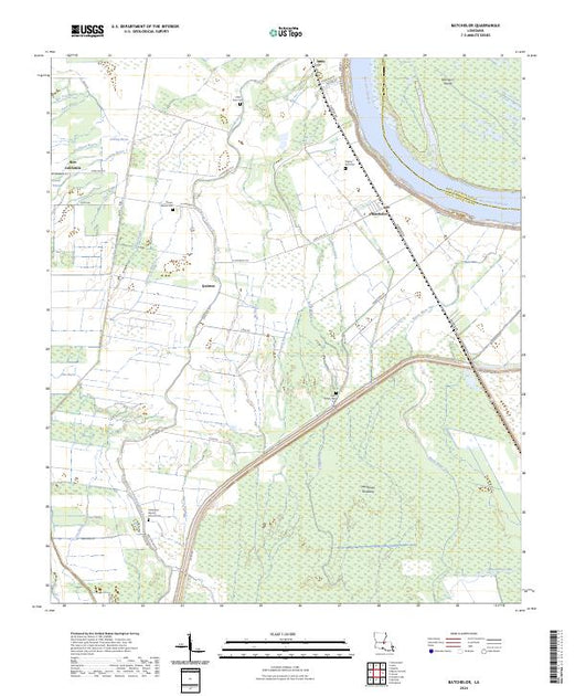 US Topo 7.5-minute map for Batchelor LA – American Map Store