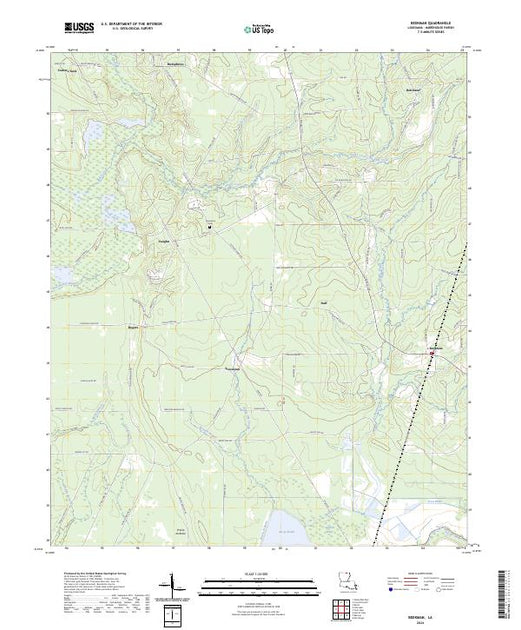 US Topo 7.5-minute map for Beekman LA – American Map Store