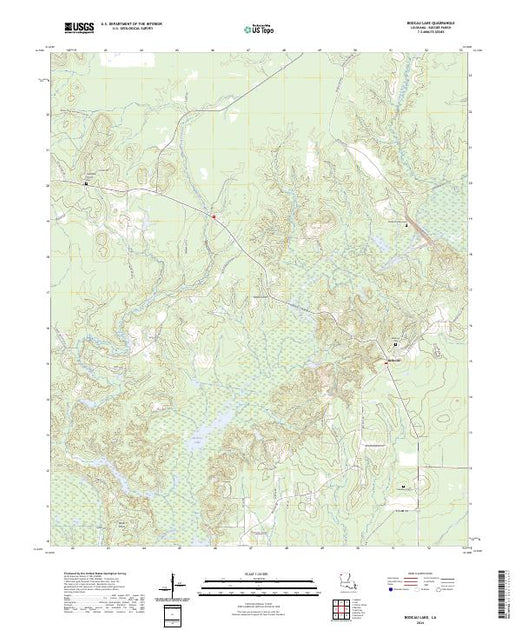 US Topo 7.5-minute map for Bodcau Lake LA – American Map Store