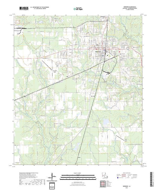 US Topo 7.5-minute map for DeRidder LA – American Map Store