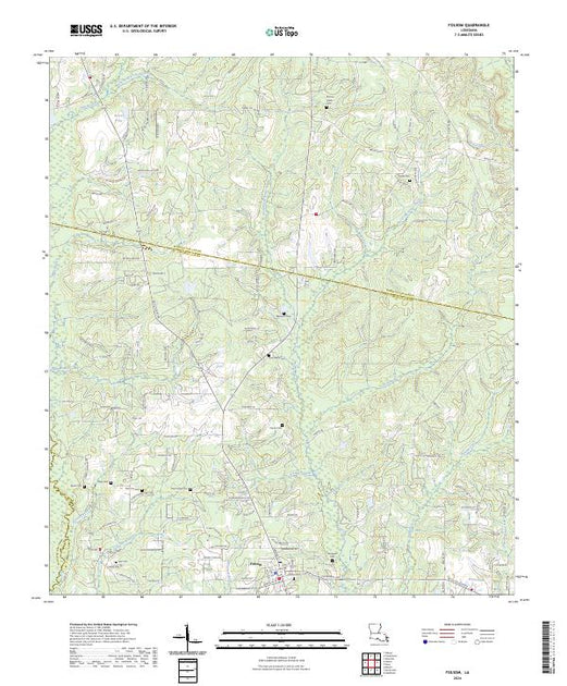 US Topo 7.5-minute map for Folsom LA – American Map Store