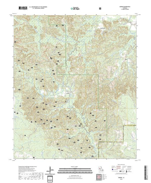 US Topo 7.5-minute map for Gorum LA – American Map Store