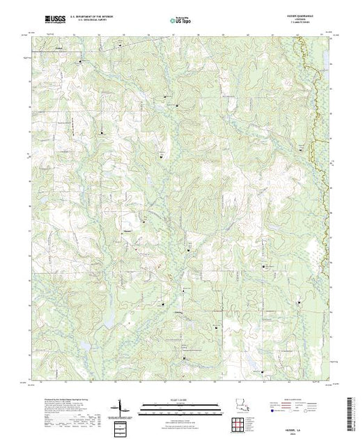 US Topo 7.5-minute map for Husser LA – American Map Store
