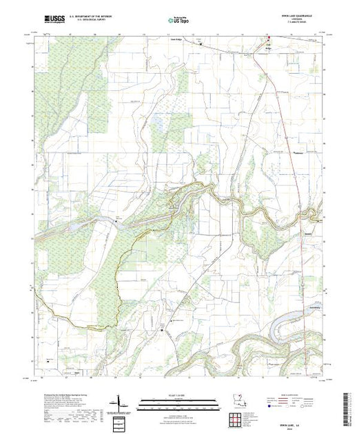 US Topo 7.5-minute map for Irwin Lake LA – American Map Store