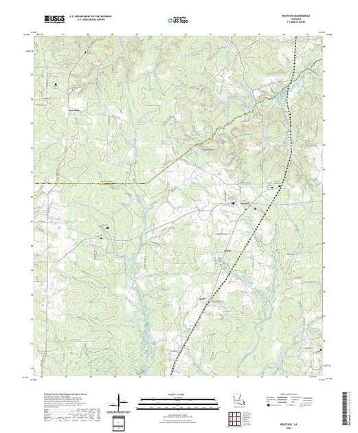 US Topo 7.5-minute map for Keatchie LA – American Map Store