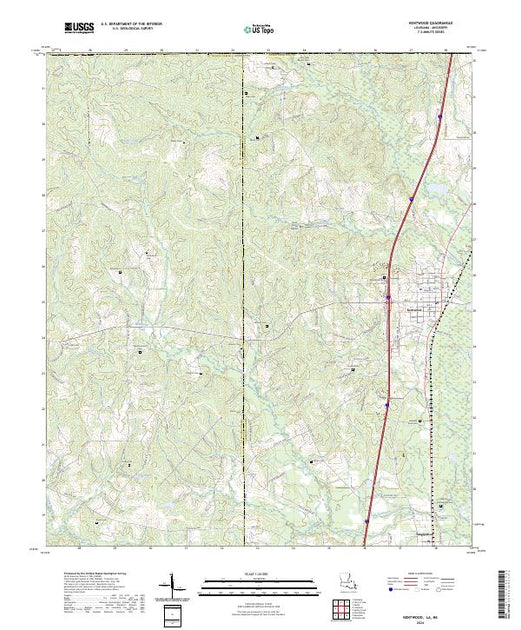 US Topo 7.5-minute map for Kentwood LAMS – American Map Store