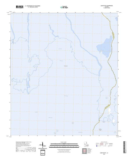 US Topo 7.5-minute map for Lake Felicity LA – American Map Store