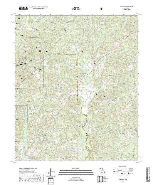 US Topo 7.5-minute map for Langston LA – American Map Store