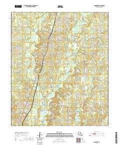 USGS US Topo 7.5-minute map for Longstreet LA 2020 – American Map Store