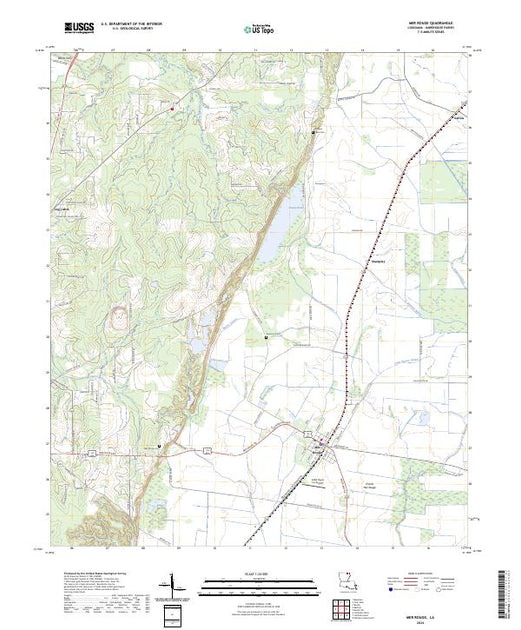US Topo 7.5-minute map for Mer Rouge LA – American Map Store