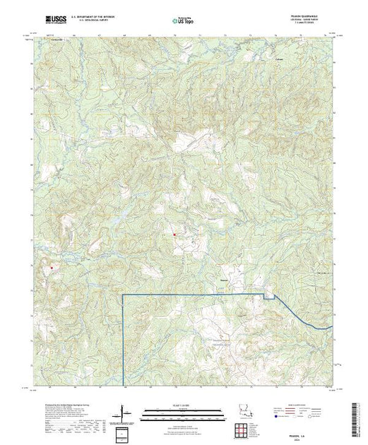 US Topo 7.5-minute map for Peason LA – American Map Store