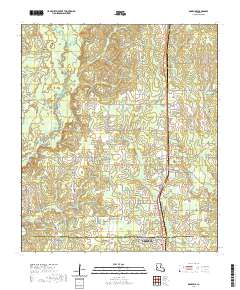 USGS US Topo 7.5-minute map for Rosepine LA 2020 – American Map Store