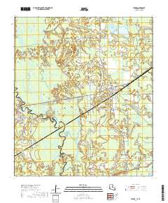 USGS US Topo 7.5-minute map for Starks LATX 2020 – American Map Store