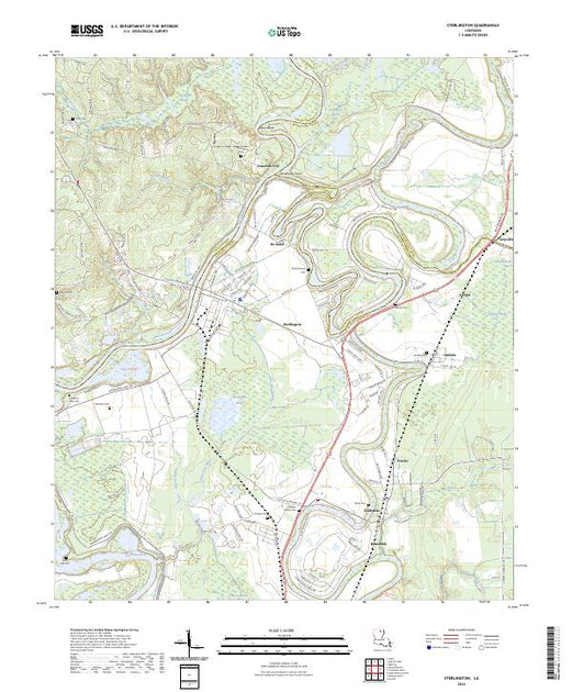 US Topo 7.5-minute map for Sterlington LA – American Map Store