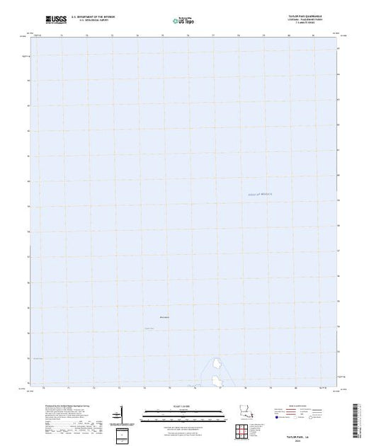 US Topo 7.5-minute map for Taylor Pass LA – American Map Store
