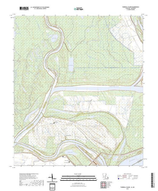 US Topo 7.5-minute map for Turnbull Island LAMS – American Map Store