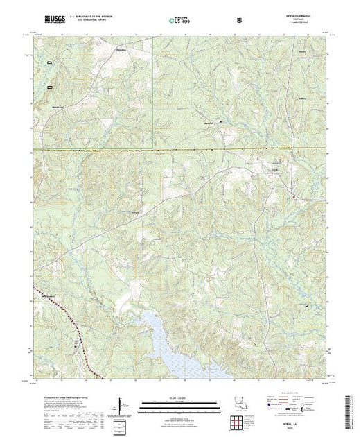 US Topo 7.5-minute map for Verda LA – American Map Store