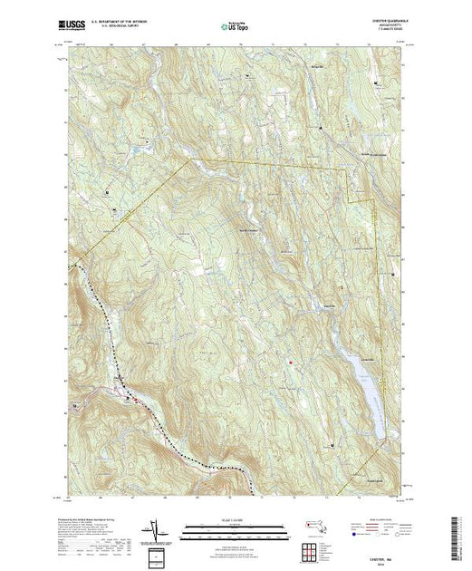 US Topo 7.5-minute map for Chester MA – American Map Store