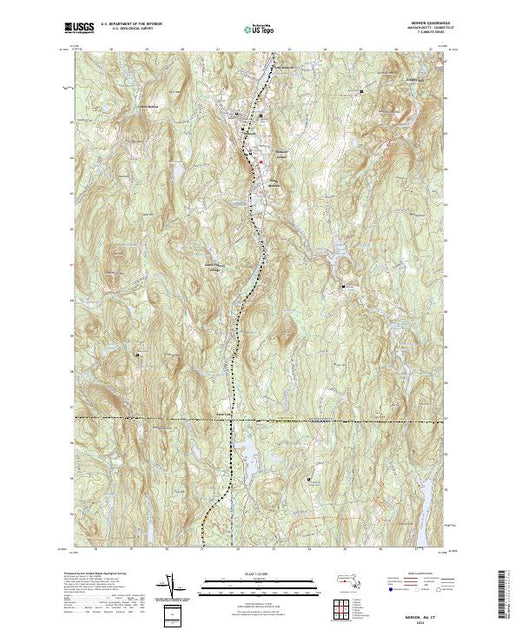 US Topo 7.5-minute map for Monson MACT – American Map Store