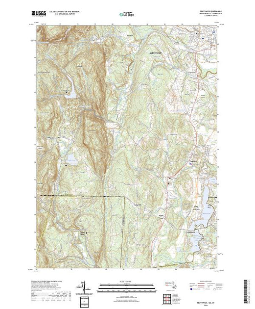 US Topo 7.5-minute map for Southwick MACT – American Map Store