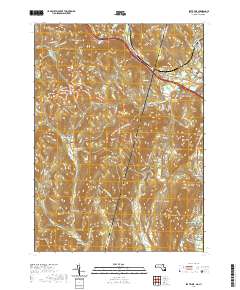 USGS US Topo 7.5-minute map for State Line MANY 2021 – American Map Store